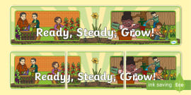 Watch Us Grow Display Banner (teacher made) - Twinkl