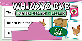 GOULFB CVC Partner Dictation Headband Activity Pack