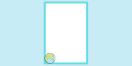 Simple World Earth Page Border | Page Borders | Twinkl