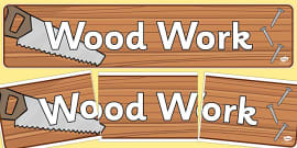 Woodwork Area Safety Display Posters (teacher made) - Twinkl