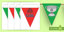 GAA Mayo County Crest Flag Display Poster (teacher made)