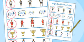 Rugby Themed Letter Writing Worksheet (teacher made)