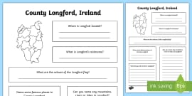 County Longford Crest Colouring Page (teacher made) - Twinkl
