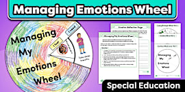 My Emotions Wheel Activity Sheet