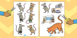 The Town Mouse and the Country Mouse Colouring Sheets - colour