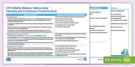 EYFS Maths Mastery Numbers Beyond 10 Planning (teacher made)