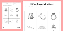 Phonics 'r' Sound Worksheet - Linguistic Phonics Resources
