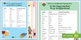 Helpwr Heddiw Incidental Welsh Words A4 Display Poster