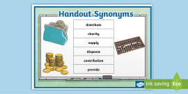 Bank Synonyms Word Mat (teacher made) - Twinkl