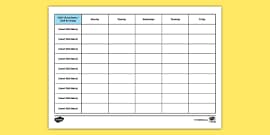 OSHC Editable Weekly Sign In and Out Attendance Sheet