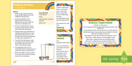 Rainbow Bubble Snake Science Experiment