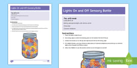 Fall Nature Walk Sensory Bottle (teacher made)