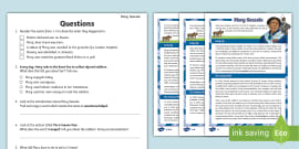 KS2 Mary Seacole Timeline Differentiated Worksheet