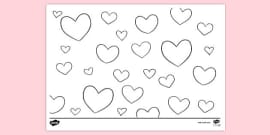Love Heart Colouring Sheet | Colouring Sheets | Twinkl