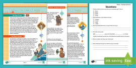 LKS2 Theseus and the Minotaur Reading Comprehension Activity