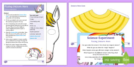 Sparkly Unicorn Hand Puppet Craft Instructions