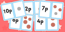Money Matching Cards (1p Coins) - KS1 Maths Resource - Twinkl