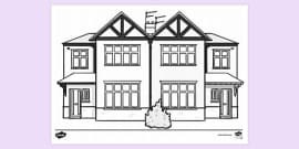 FREE! - Three Bears House Colouring | Colouring Sheet