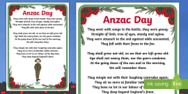 Remembrance Day Poem - KS1 (teacher made)