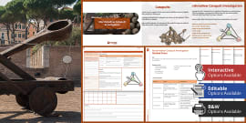 KS2 Catapult Fact File (teacher made) - Twinkl