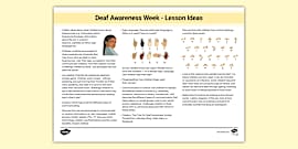 Deaf Awareness Pack (teacher made) - Twinkl