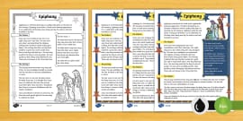 Fifth Grade Epiphany Reading Comprehension Worksheet