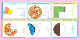 Halving Playdough Mats (teacher made)