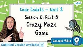 Code Cadets: Unit 2: Session 1 Scratch Dinosaur Adventure
