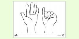 FREE! - Finger Counting 2 Colouring | Colouring Sheets