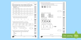 Maths Assessment Year 1: Number and Place Value