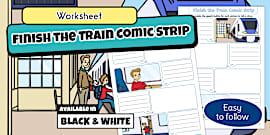 Finish the Pirate Comic Strip Worksheet