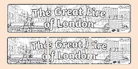 The Great Fire of London Display Lettering (Teacher-Made)