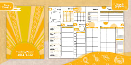 Blank Planning Template 2022 Calendar (teacher made)