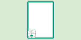 FREE! - Milk Bottle Page Border | Page Borders | Twinkl