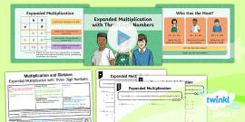 Expanded Multiplication Worksheet / Worksheets - Twinkl