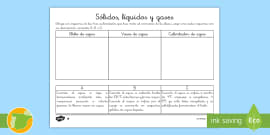 Ficha de actividad: Cambios de estado (teacher made)