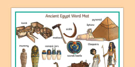Ancient Egypt Vocabulary - Word Card Resource - Teacher Made