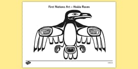 FREE! - Haida Raven Colouring | Colouring Sheets