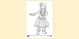 Hula Hoop Colouring | KS1 Colouring Sheets | Twinkl - Twinkl