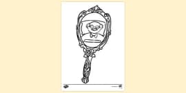 Magic Mirror Colouring Sheet | Colouring Sheets - Twinkl