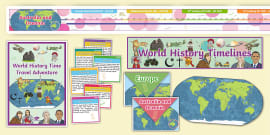 KS2 World British and World History Timeline (teacher made)