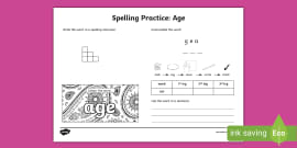 Because Spelling Practice Worksheet (teacher made) - Twinkl