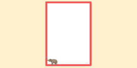 FREE! - Elephant Page Border | Page Borders | Twinkl
