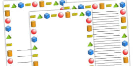 Maths Page Borders (teacher made) - Twinkl