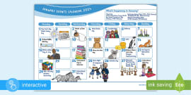 December Events Calendar 2023 (teacher made) - Twinkl