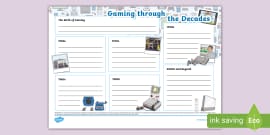 90s and 00s Gaming Presentation - KS2 Video Games Computing