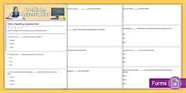Year 4 Spelling Baseline Assessment Pack (teacher made)