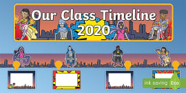 Our Class Timeline A4 Display Poster (teacher made)
