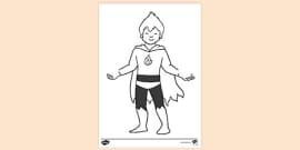 Strong Superhero Colouring Sheet | Colouring Pages