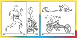 Winter Paralympics Coloring Sheets | Twinkl Resources